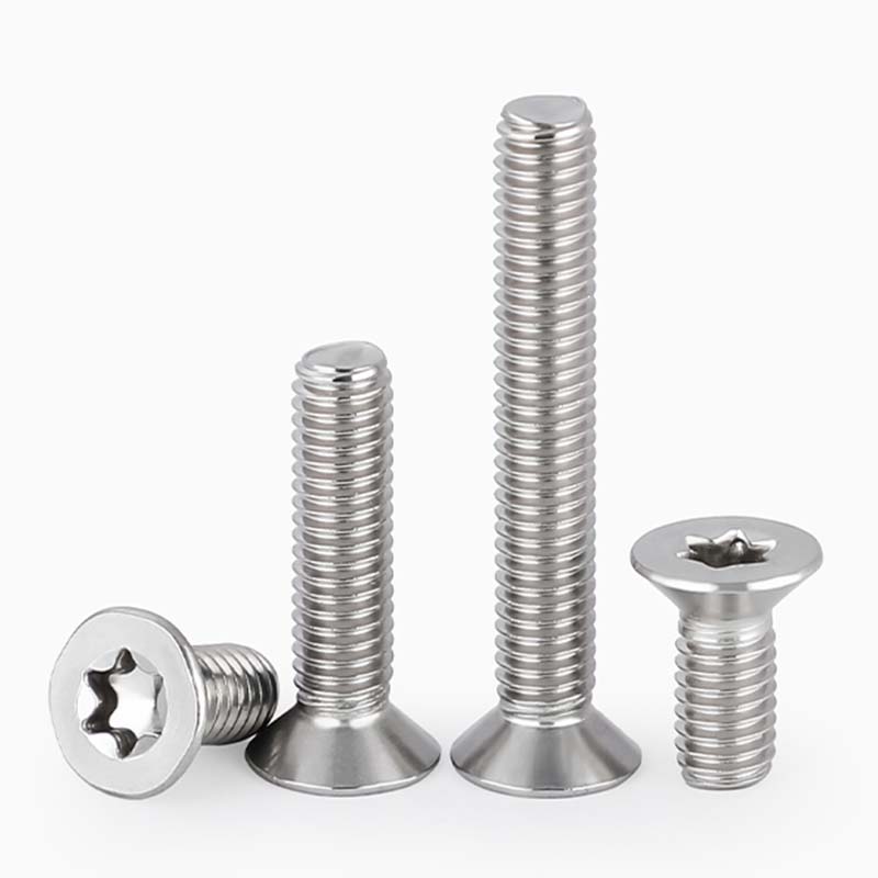 stainless steel anti-theft flat head machine screw iso14582 - bolts ...