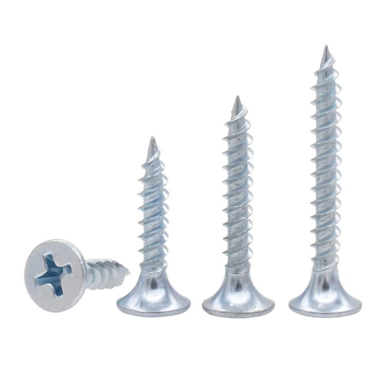 blue white zinc plated drywall screws - bolts nuts screws panda fastener