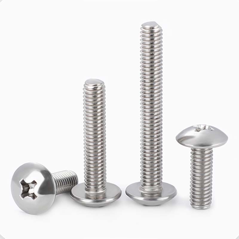 stainless steel cross slot large flat head machine screws - bolts nuts ...